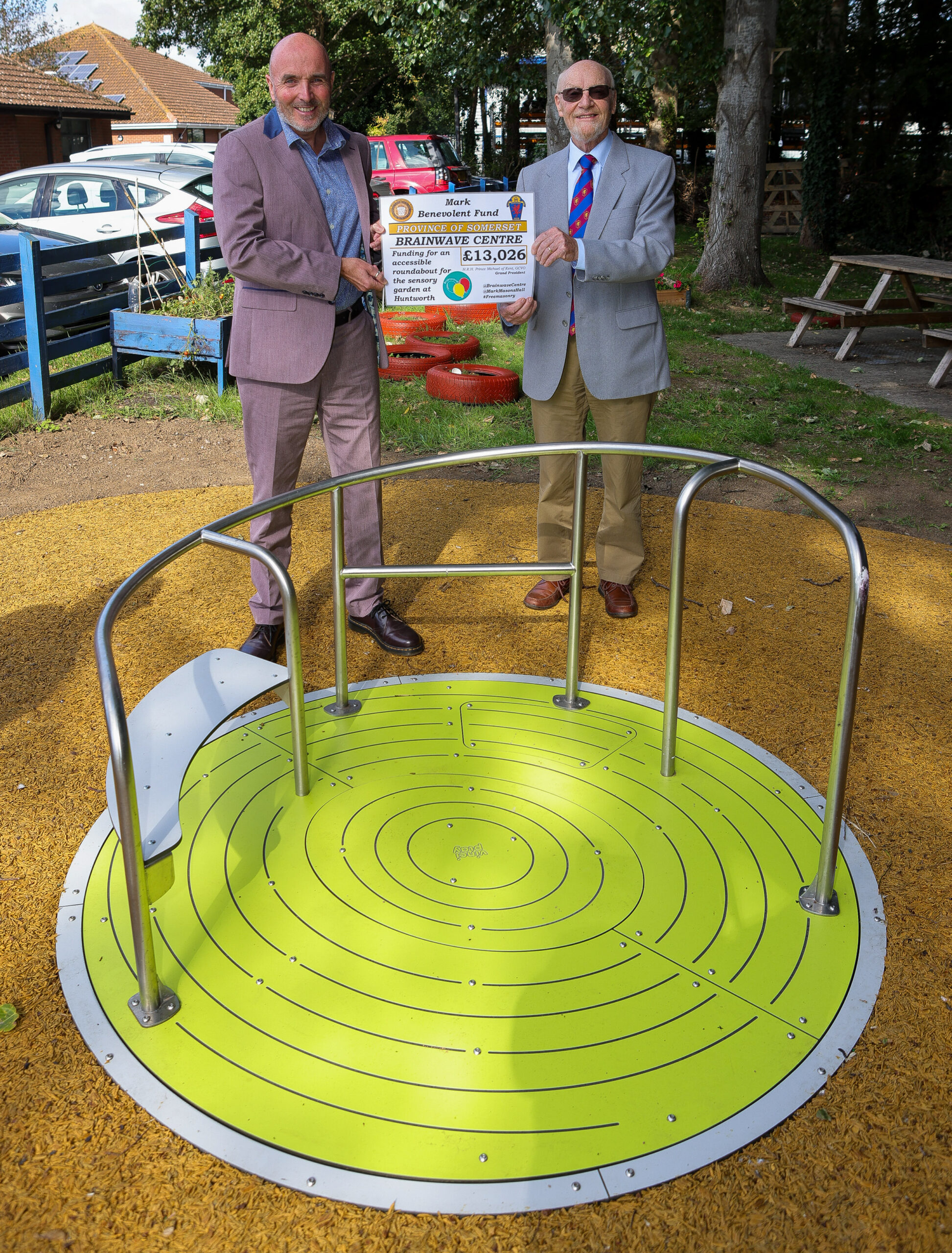 MARK BENEVOLENT FUND DONATION TO BRAINWAVE – Somerset Mark Masons