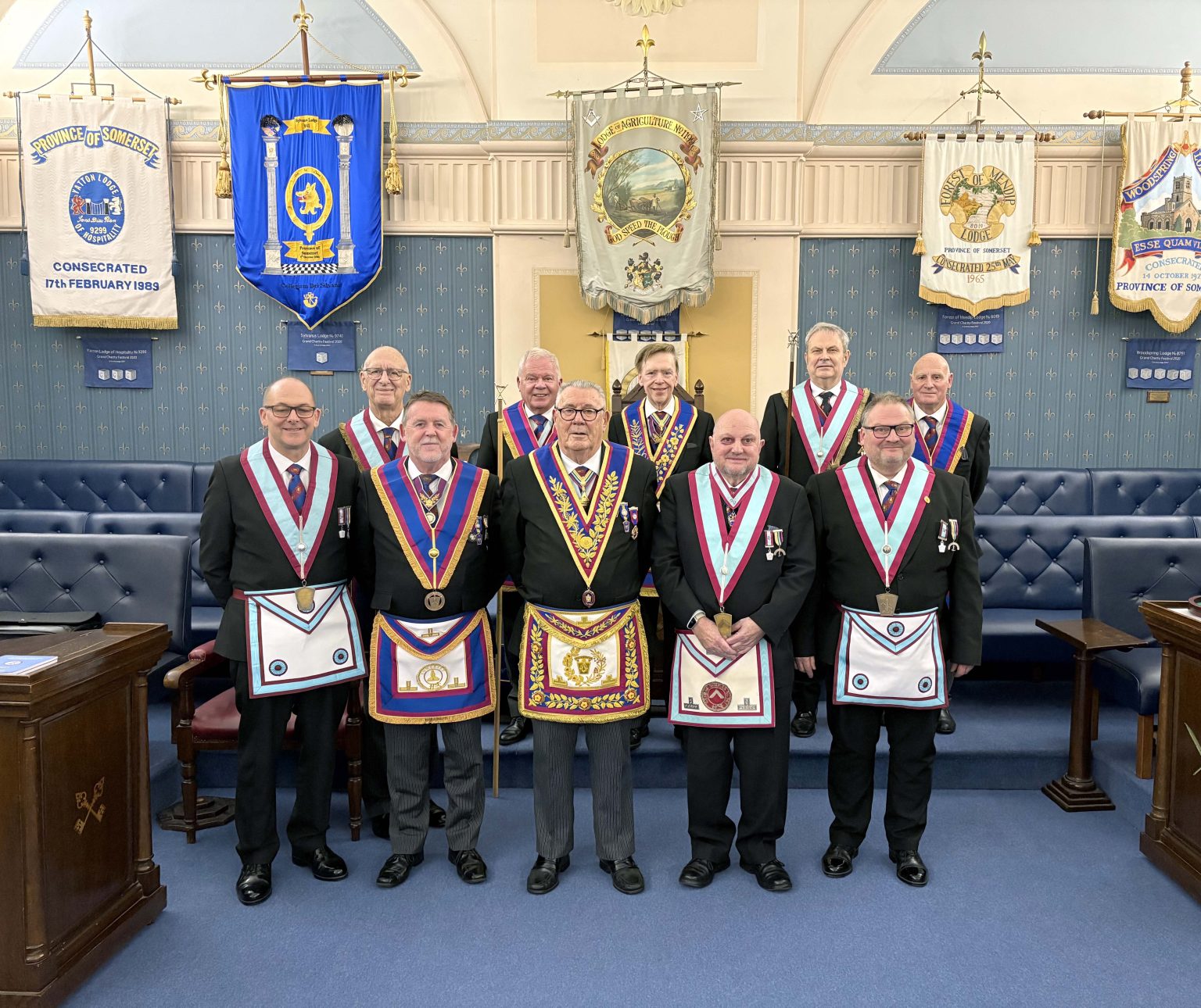George Norman Mark Installs a new Master at Yatton – Somerset Mark Masons